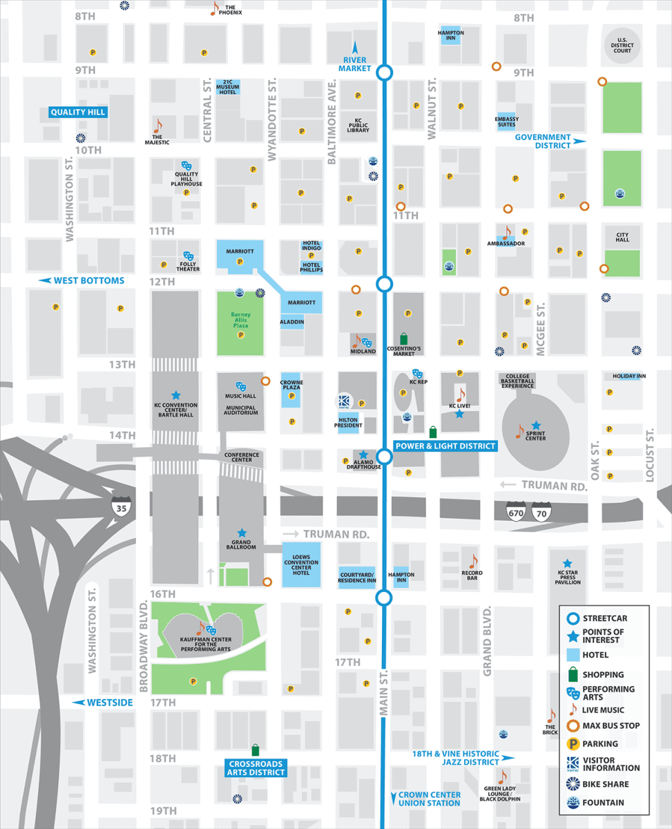 Downtown Kansas City Map | Visit KC