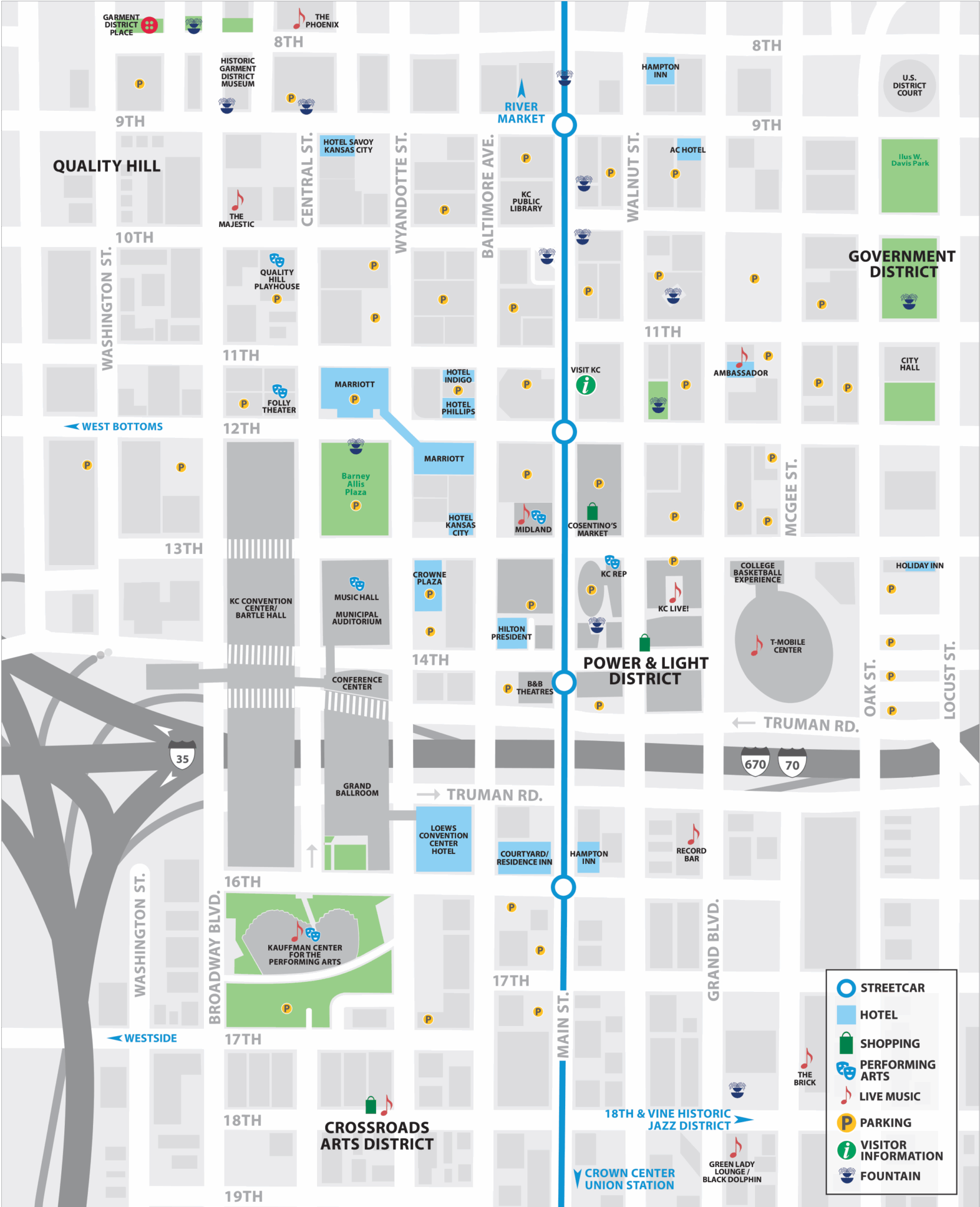 Downtown Kansas City Map | Visit KC