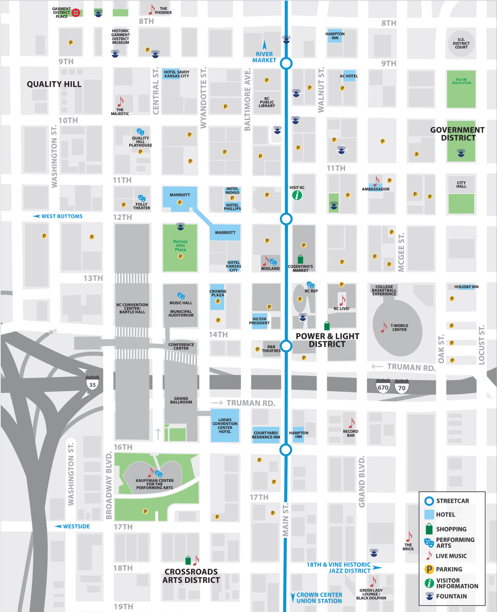 Downtown Kansas City Map | Visit KC
